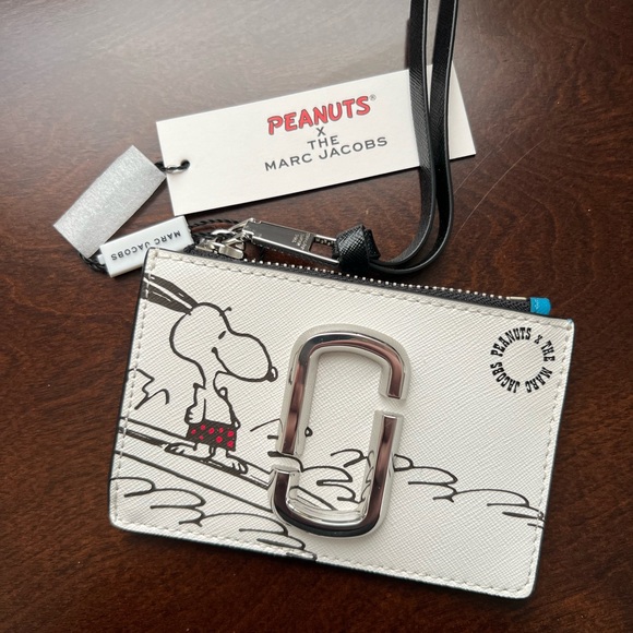 Marc Jacobs | Accessories | Marc Jacobs Peanuts Blue Card Holder | Poshmark